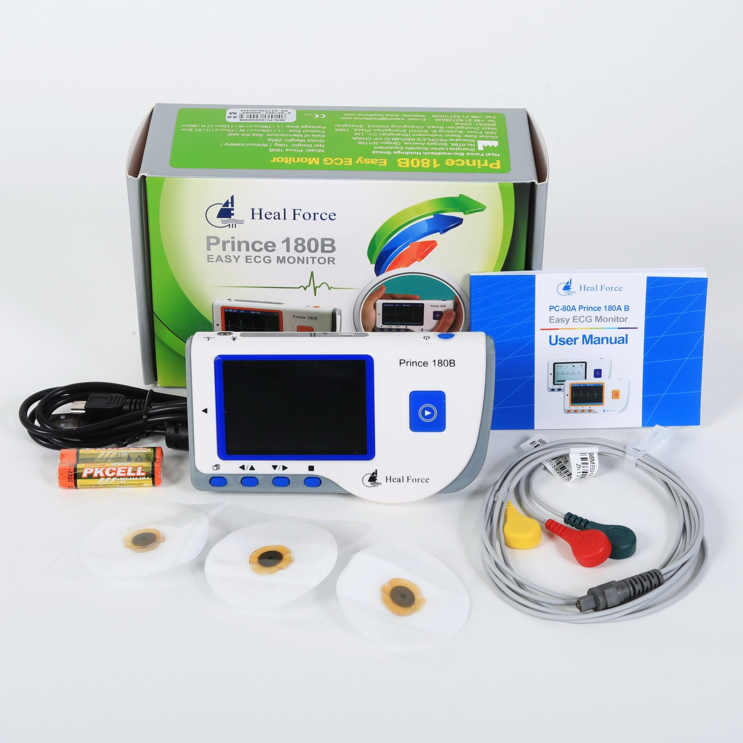 Heal Force Prince 180B Easy ECG Monitor φορητός ηλεκτροκαρδιογράφος ...